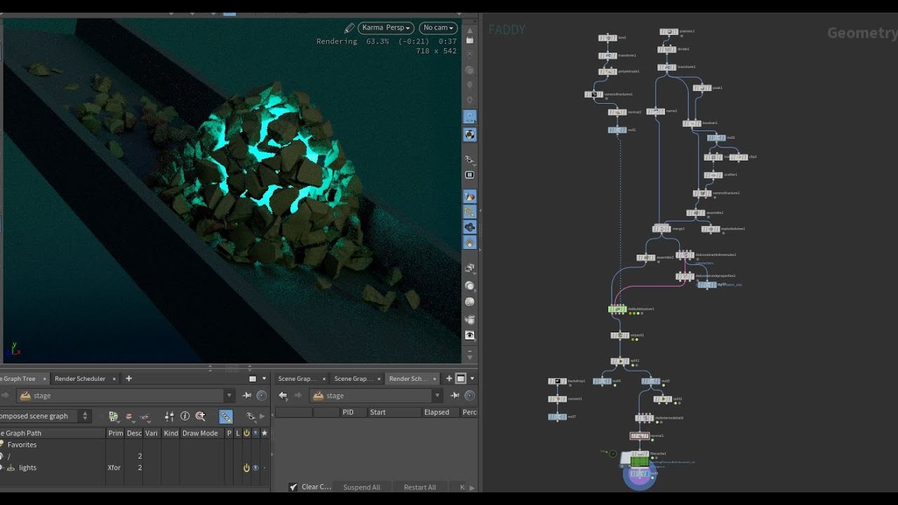 Glowing Sphere, fragmented crust, Free File included - YouTube