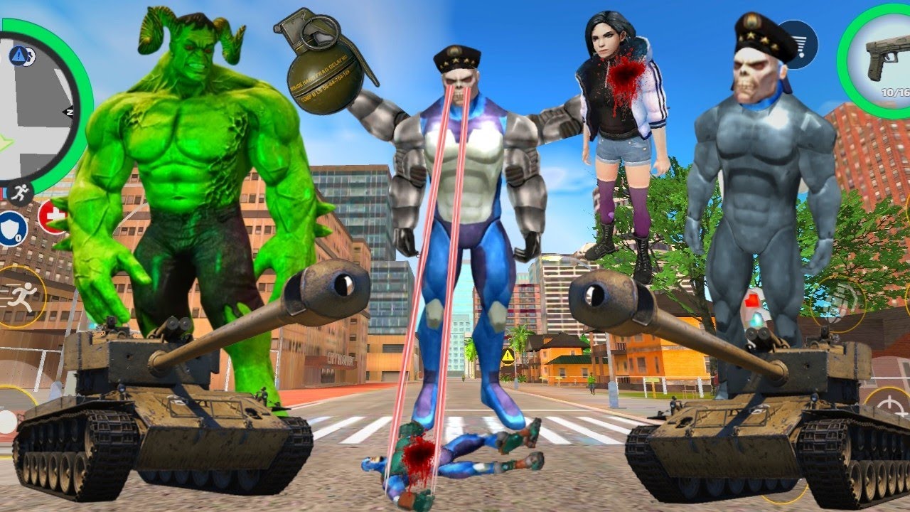 Evil Rope Hero Kidnap Arctica and Attack On Military Base | Rope Hero ...
