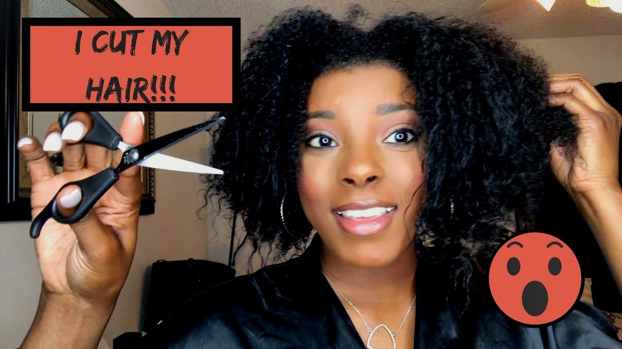 DIY "DEVA CUT" | CUTTING OFF MY HEAT DAMAGE || NATURALNICHE - YouTube