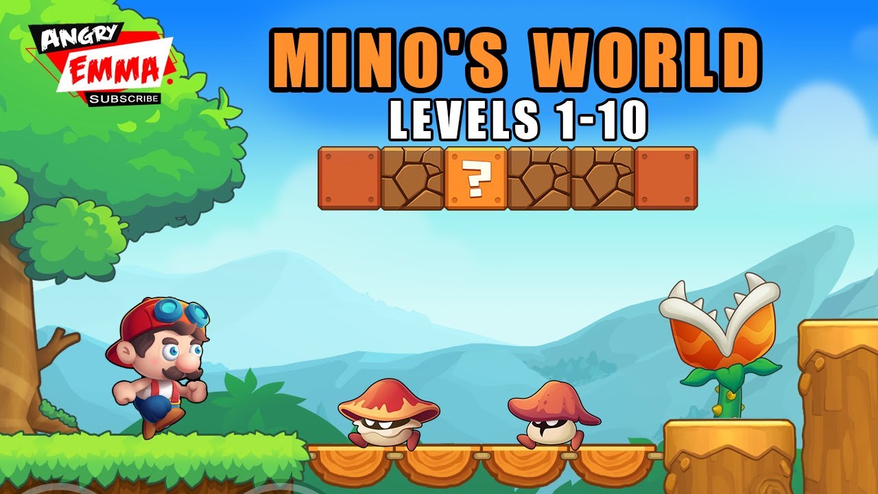 Mino's World - Run n Jump Game - Levels 1-10 (Android Gameplay) - YouTube