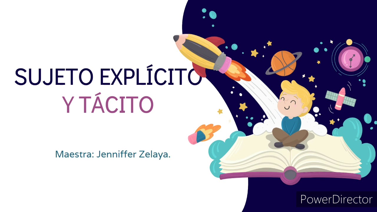 SUJETO EXPLÍCITO Y TÁCITO | 4° grado - YouTube