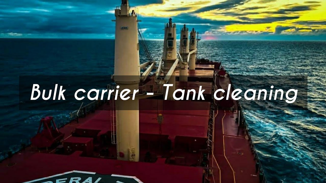 Bulk carrier ship - Tank cleaning - YouTube
