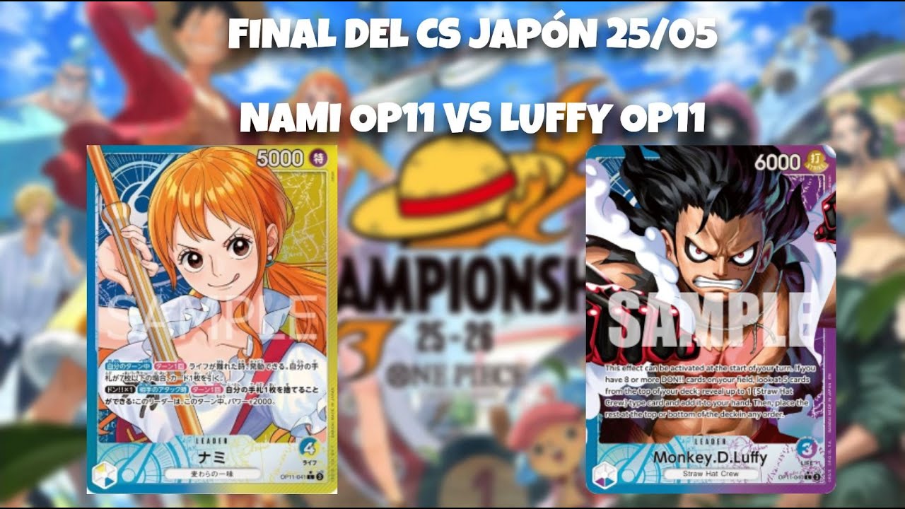 NAMI OP11 VS SNAKEMAN - FINAL CS JAPON 25/05 con comentarios en español ...