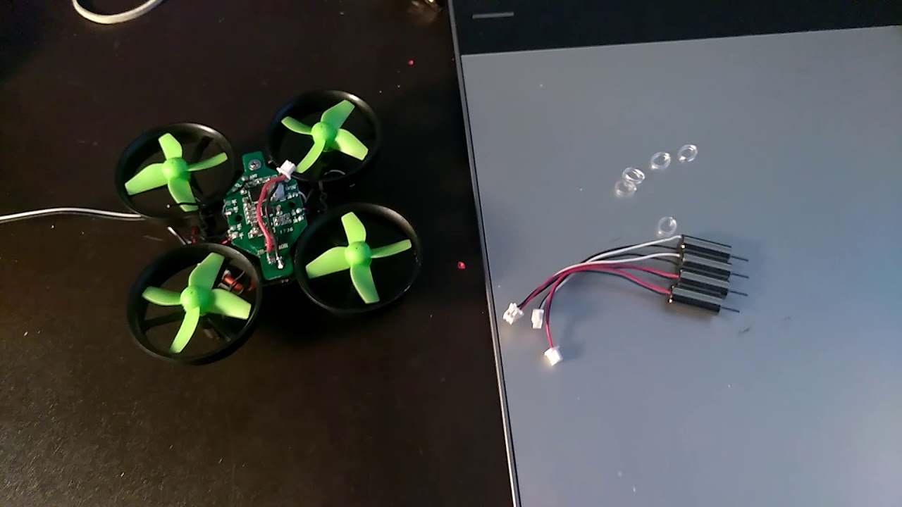 Crazepony insane 19000kv Motors install Eachine E010 - YouTube