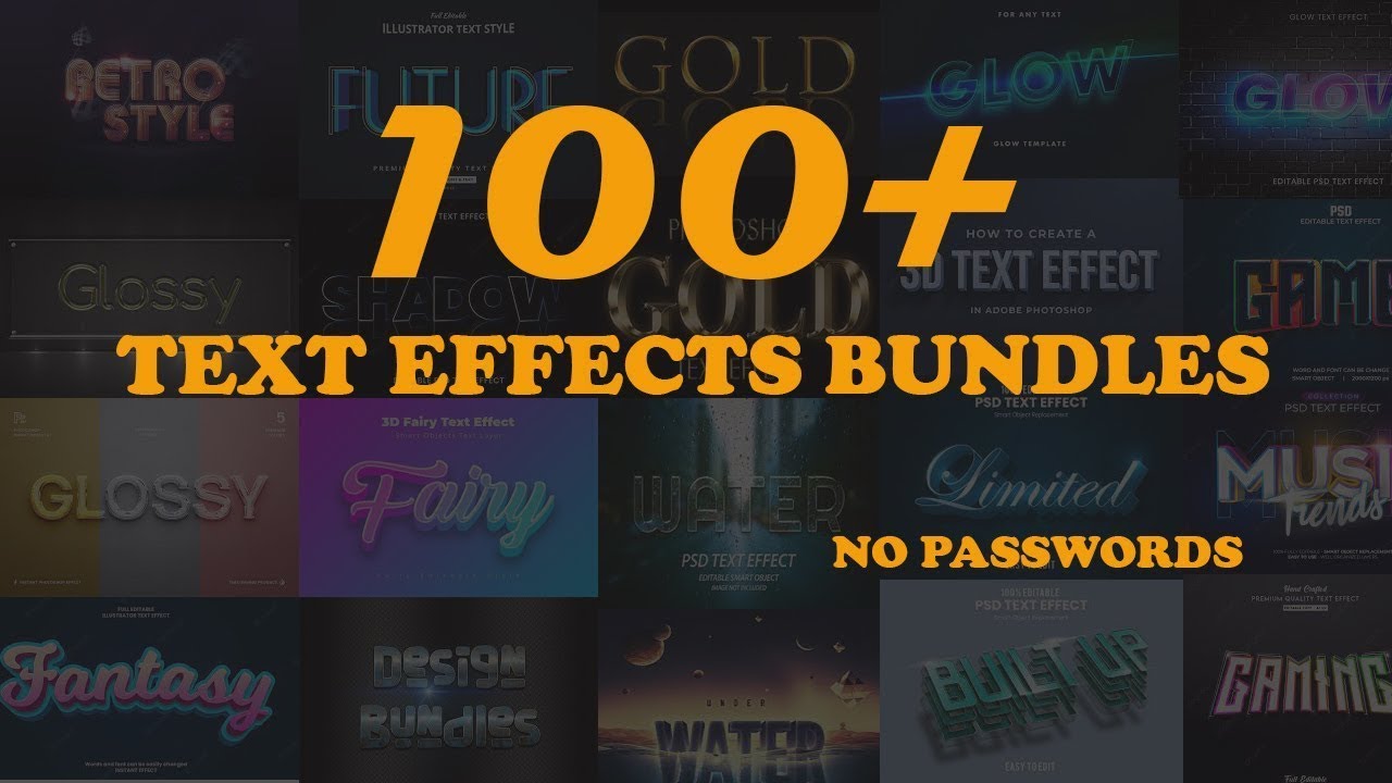Text Effects Bundles |Sheri Graphics| - YouTube