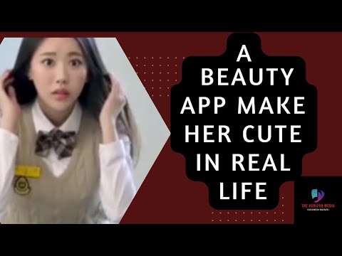 A Beauty app make her cute! @Dimpy9 #kdrama #korianmovie #movie2022fullmovie