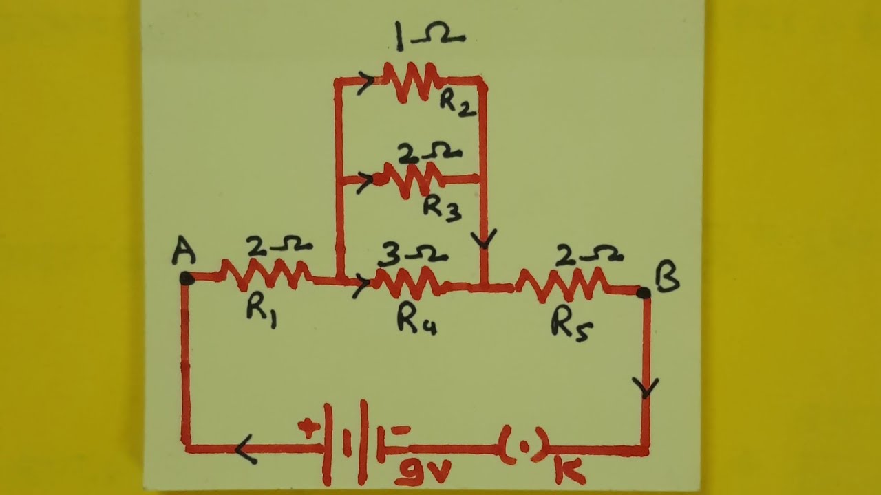 Class 10th Physics Electricity Find the equivalent resistance of the ...