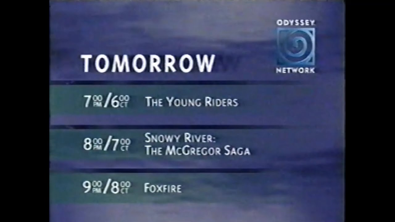 Odyssey Network — Tomorrow: "The Young Riders" / "Snowy River: The ...