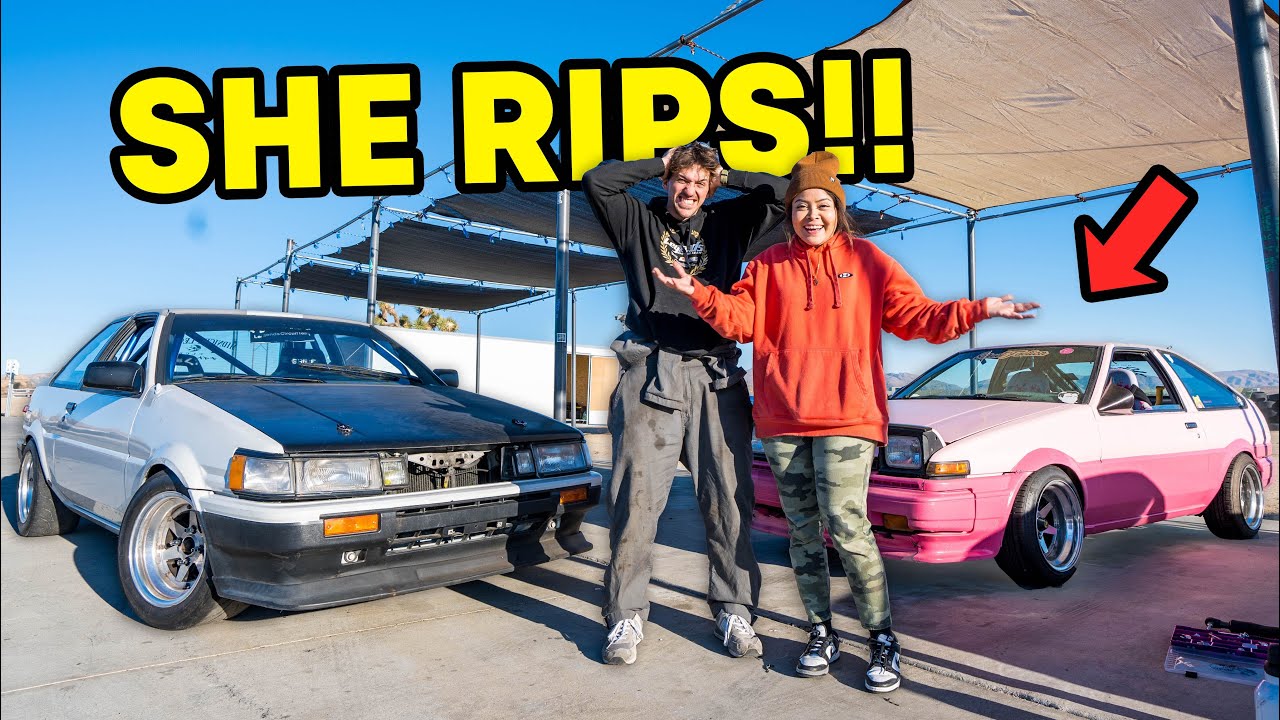 GIRL DRIFTER TEACHES ME HOW TO DRIFT IN MY AE86! - YouTube