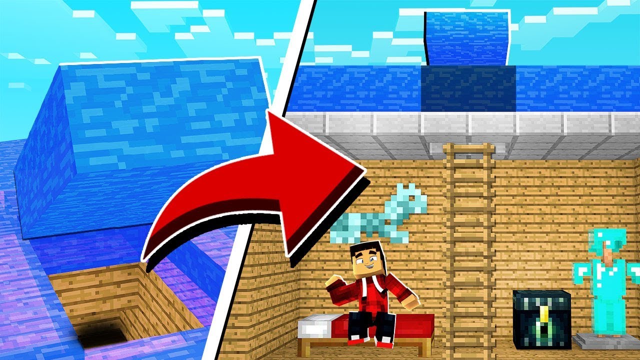 My *NEW* Secret BASE in CRAZY CRAFT! - YouTube