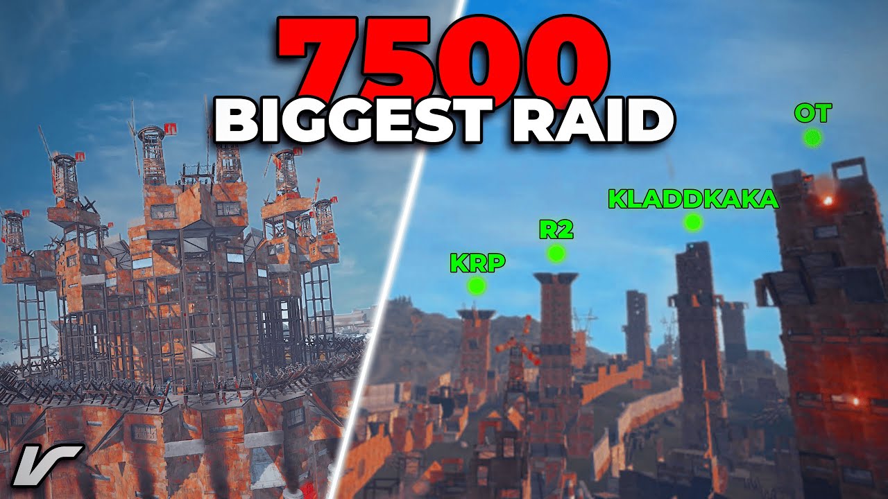7500+ Rockets Raid - Rust Wipe Progression | Vital 2x EU Medium # ...