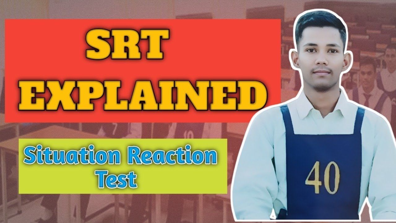 SRT EXPLAINED || SITUATION REACTION TEST || SSB INTERVIEW #ssb # ...