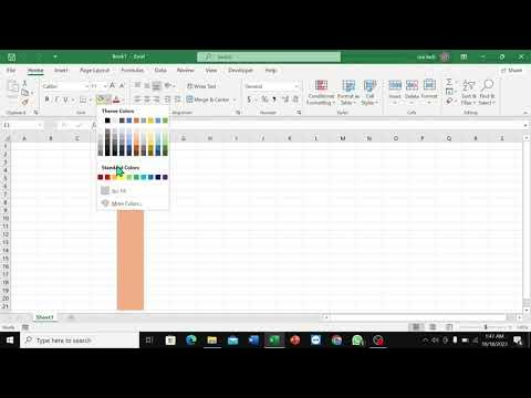 How To Add Color in Colum in Excel - YouTube