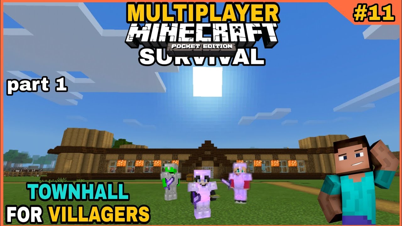 We Make Townhall For Villager | HOW TO BUILD VILLAGERS TRADING HALL ...