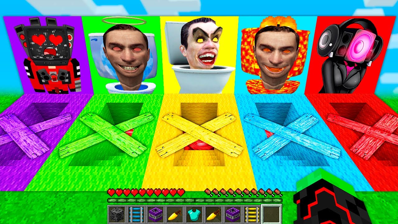 THE BATTLE OF BASEMENTS SKIBIDI in MINECRAFT - YouTube