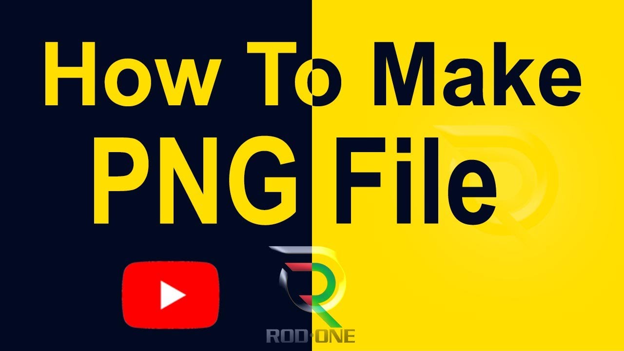 How to make PNG File I Delete Logo Background - YouTube
