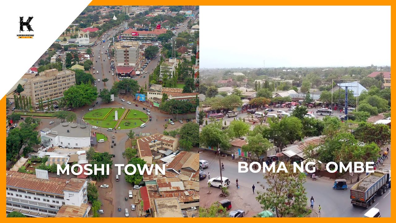 Mji wa MOSHI MJINI - KILIMANJARO na BOMA NG`OMBE - YouTube