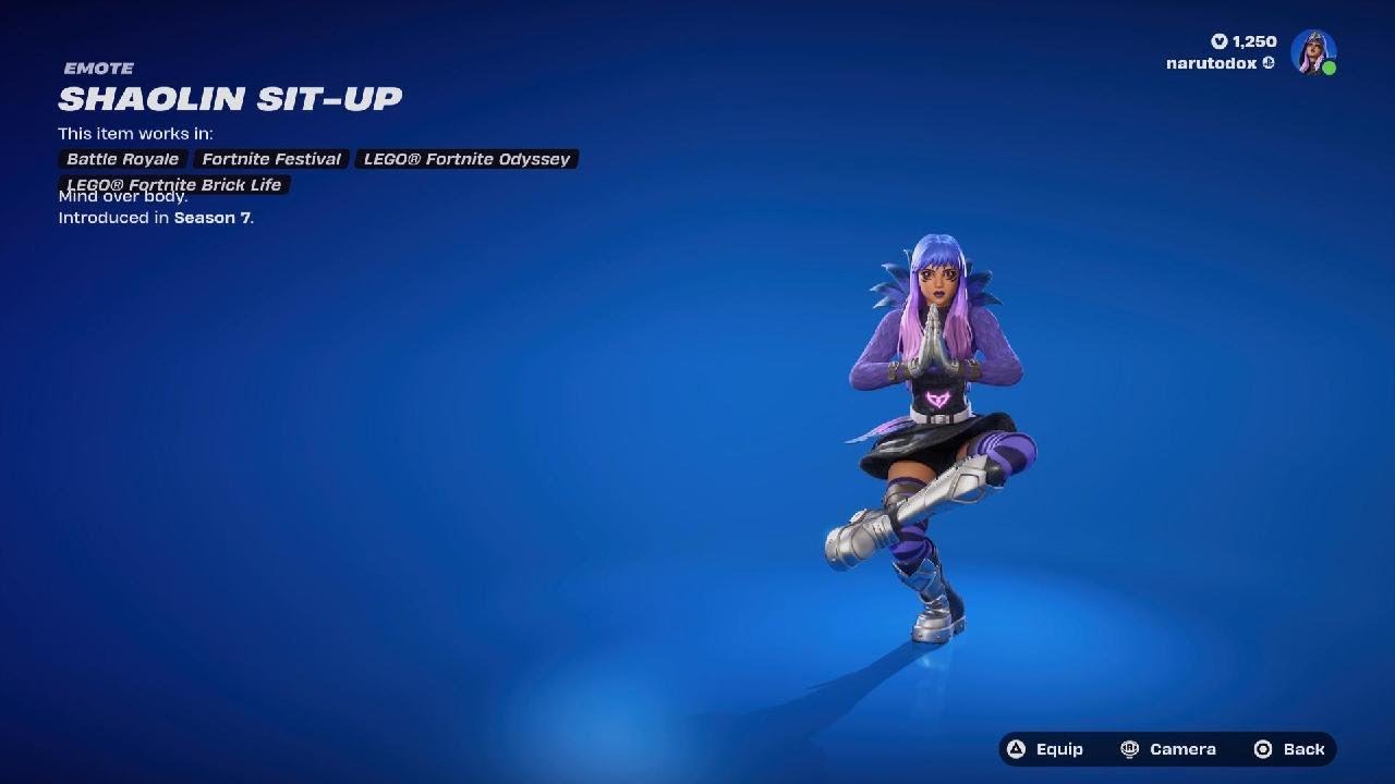 Shaolin Sit Up Emote Fortnite - YouTube