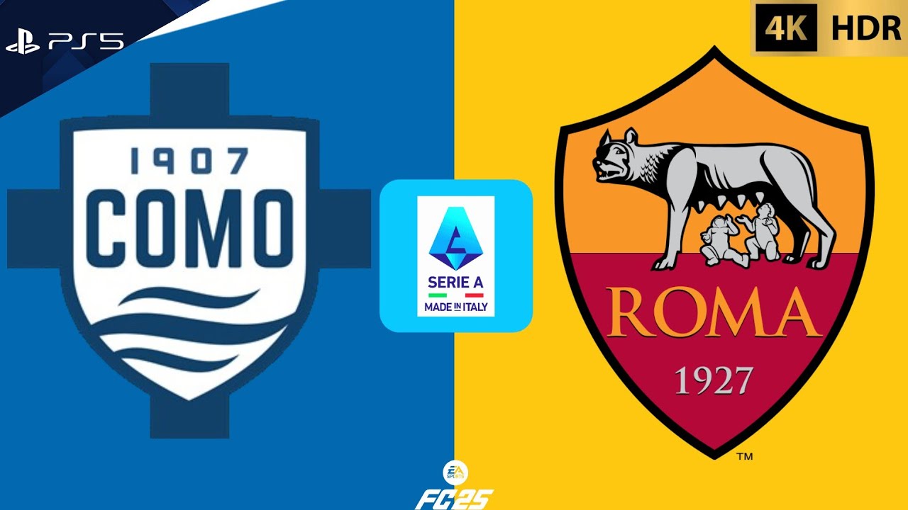 FC 25 - Como vs AS Roma - Serie A 24/25 | PS5™ [4K60] - YouTube