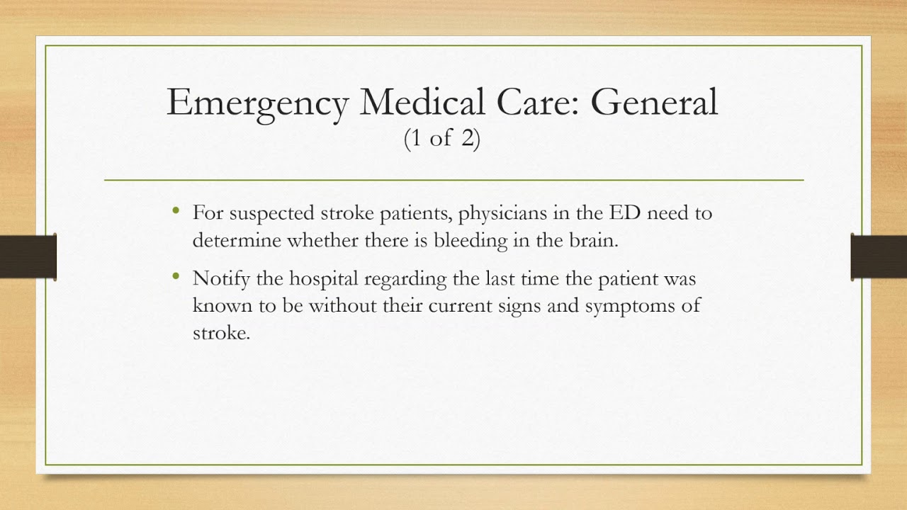 EMT - Neurologic Emergencies (Part 3) - YouTube