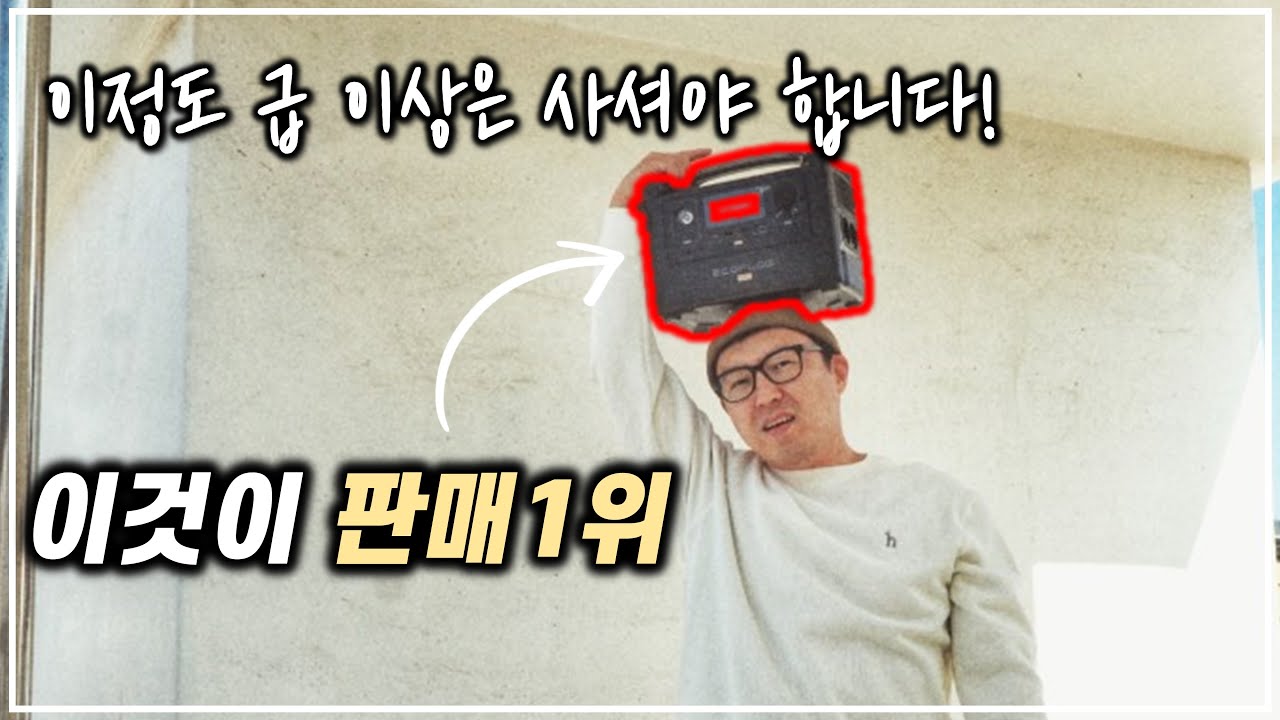 파워뱅크 리뷰 판매1위 캠핑용 파워뱅크 이 정도 이상은 사셔야 후회 안하십니다 스마트한 파워뱅크 에코플로우리버프로