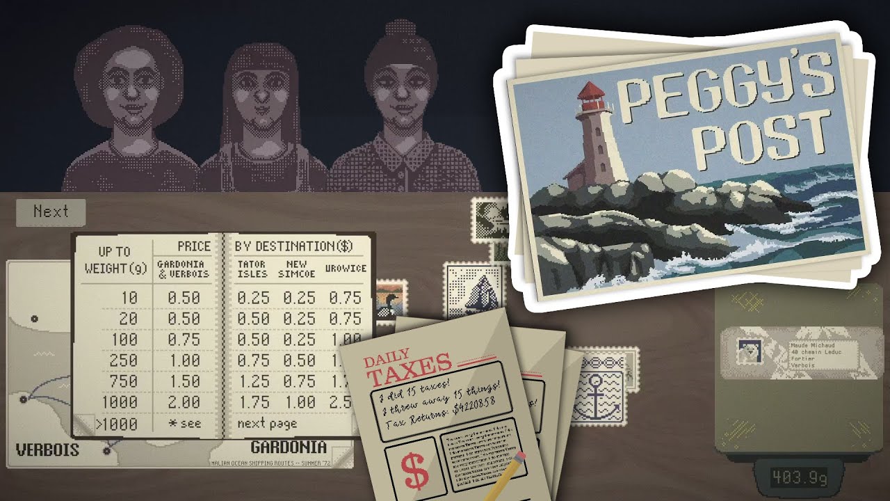 Sorting packages is pretty comfy | Peggy's Post (plus one more game) - YouTube