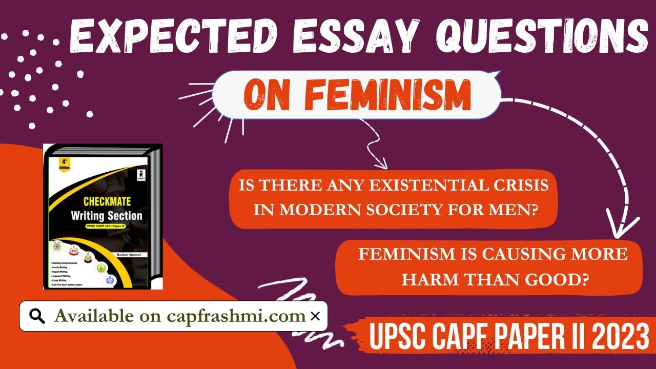 Two Expected Questions on Feminism || CAPF Paper II 2023 || Join Full ...
