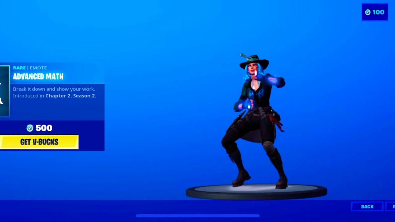 Advanced Math Emote- Fortnite Battle Royale 🧮 - YouTube