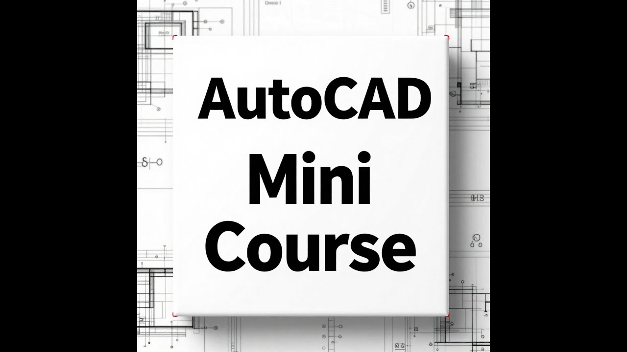 AutoCAD Mini Course #3 - YouTube