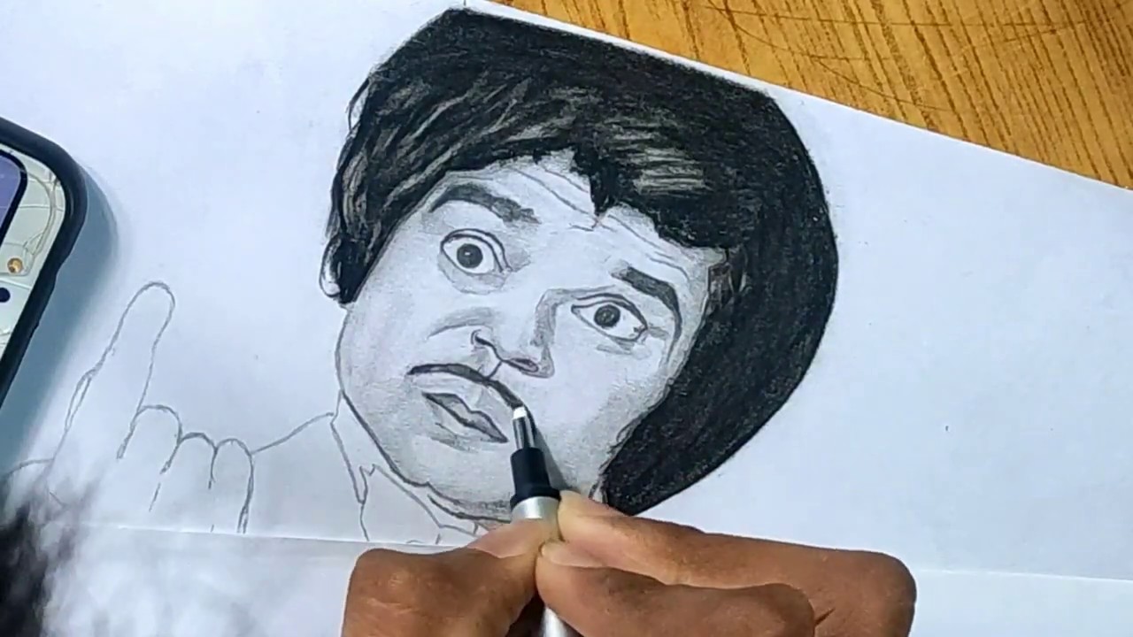 A Tribute To Jagdeep Jaffrey From Nepal | Jagdeep Jafrey Sketch ...