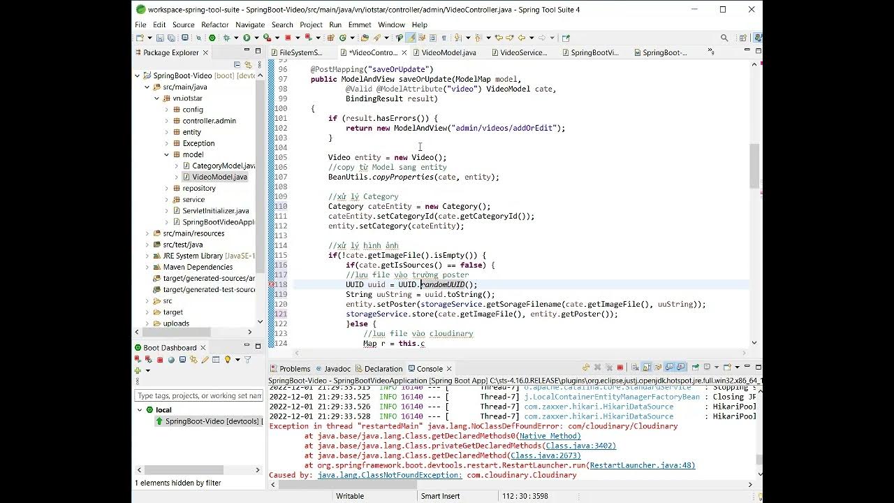 Hướng dẫn Spring Boot - Phần 8 Cloudinary - YouTube