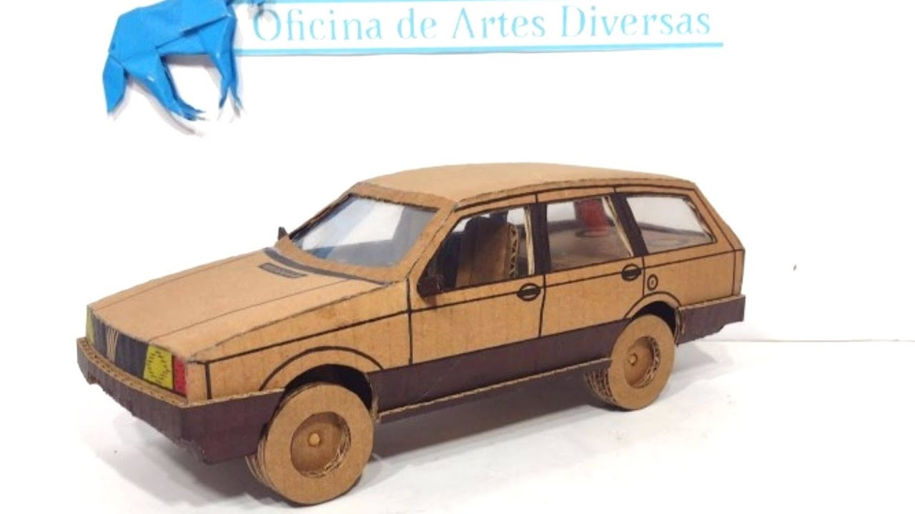 How to make a Fiat Elba cardboard - YouTube