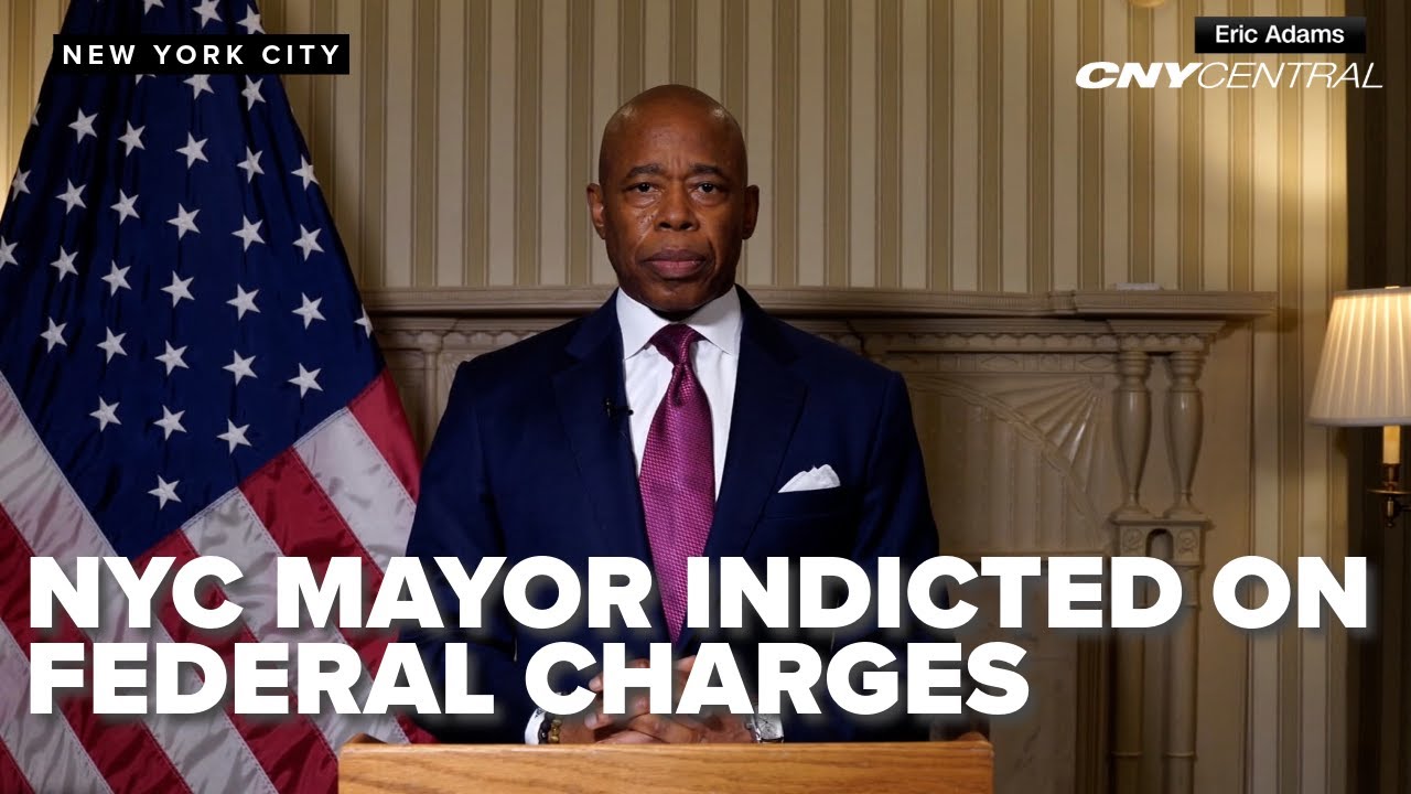 NYC Mayor Eric Adams releases statement after federal indictment - YouTube