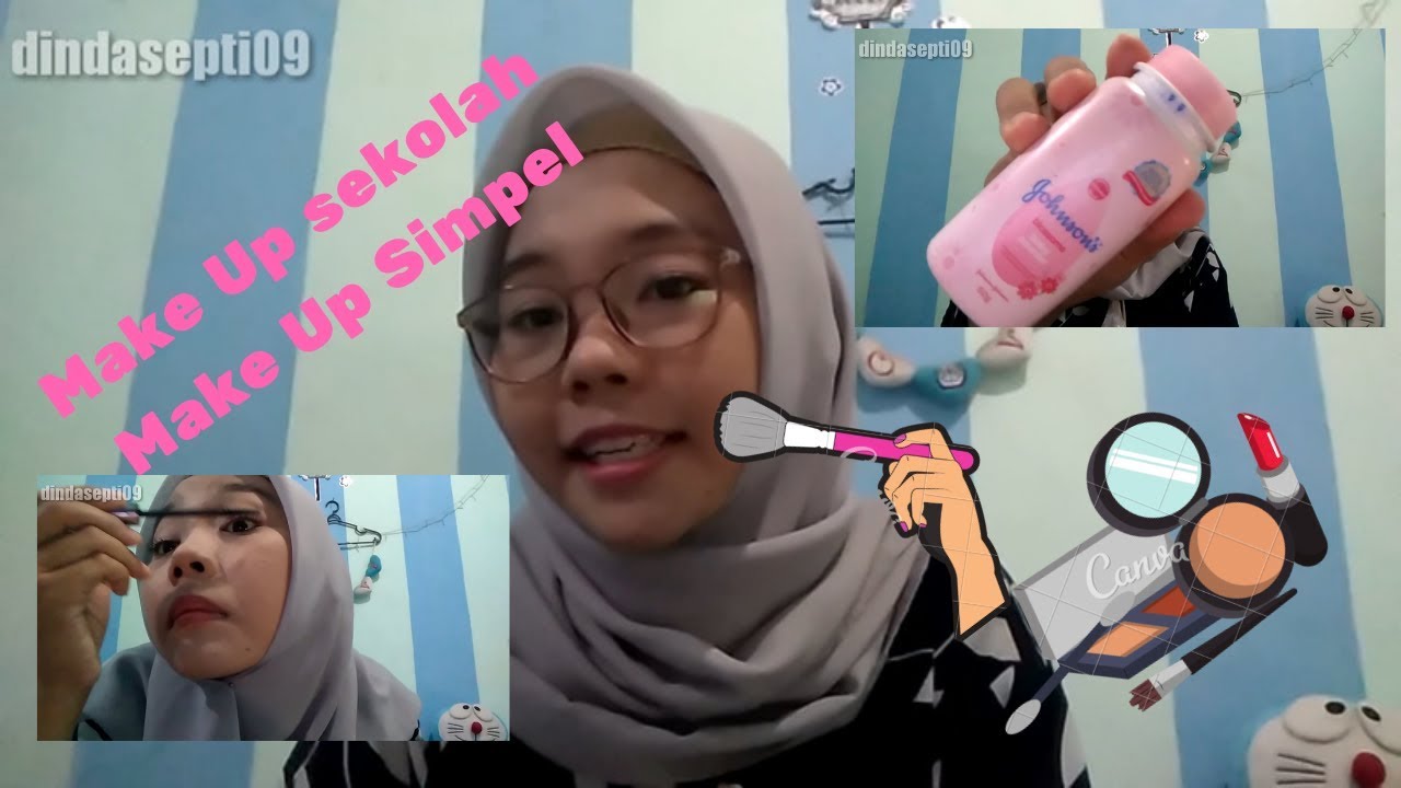 Tutorial Make Up Simple Natural dan Make Up Buat Sekolah - YouTube