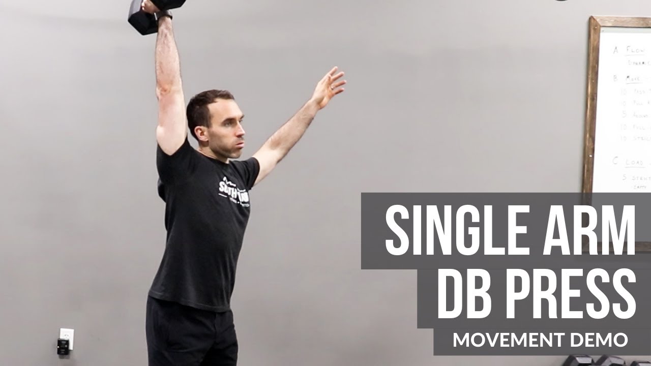 Single Arm DB Press Movement Demo - YouTube
