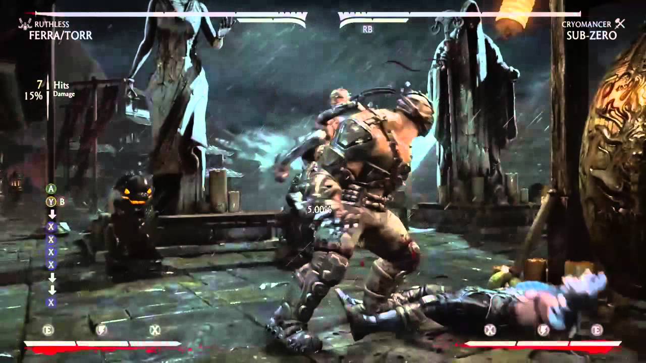 MKX Ferra/Torr (Ruthless) Strategy / Combos using Pain And Gain - YouTube