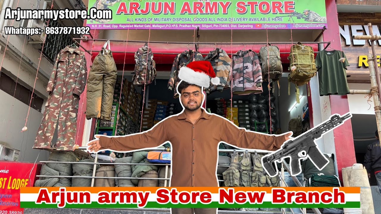 Arjun Army Store New Branch with new Products | Army store - YouTube