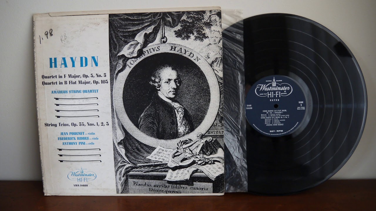 Haydn, Amadeus Quartett, Jean Pougnet, Frederick Riddle, Anthony Pini ...