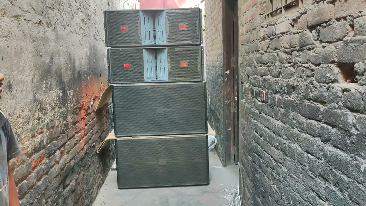 JBL base and line arry set @Delhi Dj Cabinet ks - YouTube