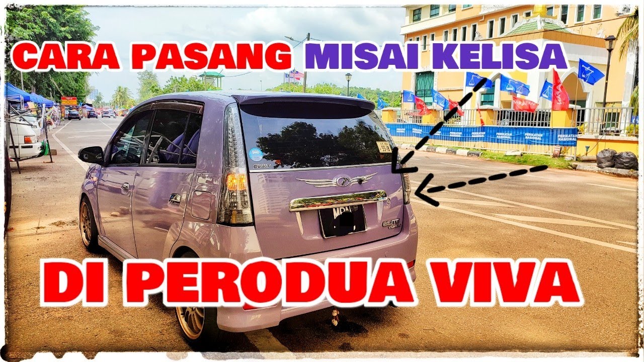 perodua viva modified simple dan jimat. cara pasang pemegang bonet ...