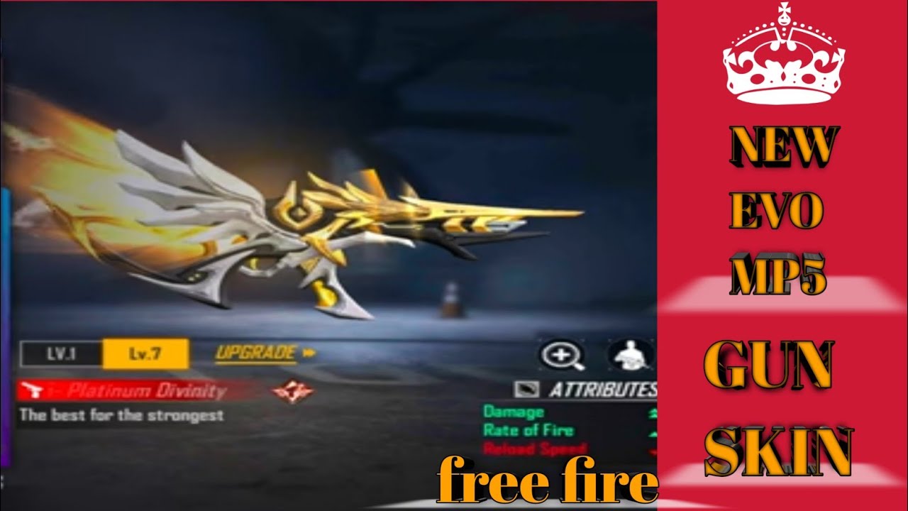 new Evo gun MP5 skin || free fire || upcoming evo gun skin 🔫🔫 - YouTube