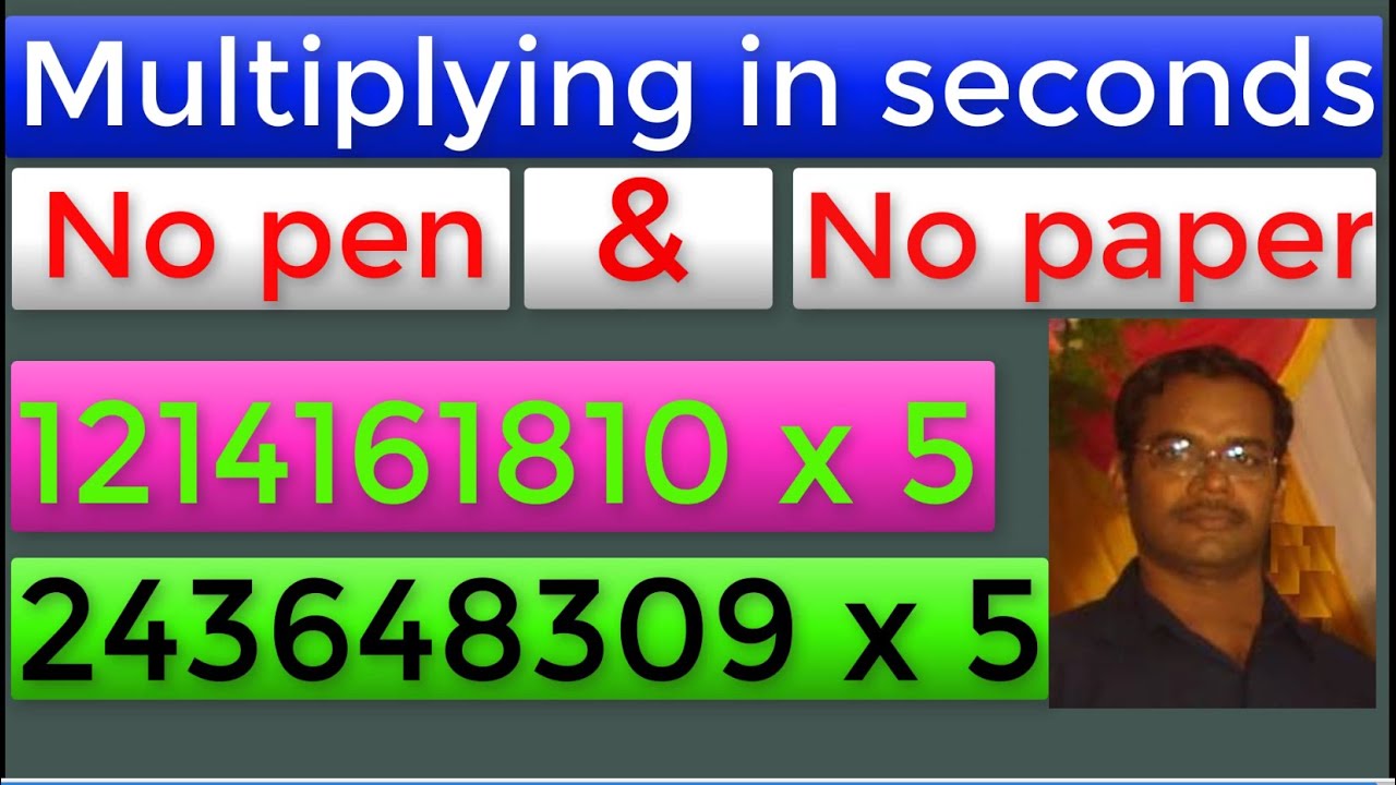 How To Multiply Any Number By 5 Fast Math Tricks With Ohileshwara How To Multiply Any Number By 5 Fast Math Tricks With Ohileshwara