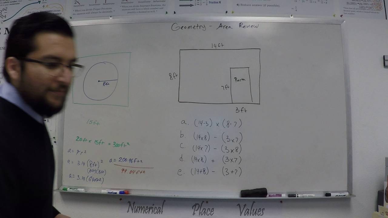 Geometry Area Review Part 3 - YouTube