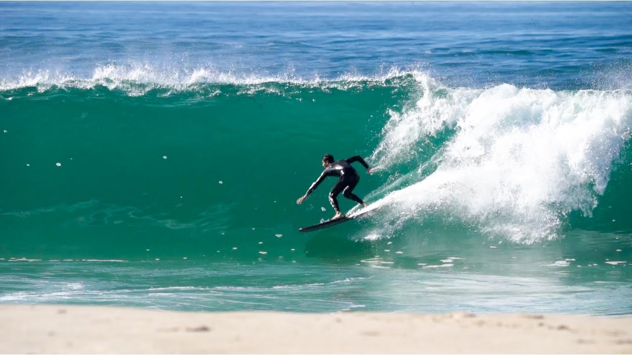 Surfing INSANE Shorebreak in San Diego - YouTube