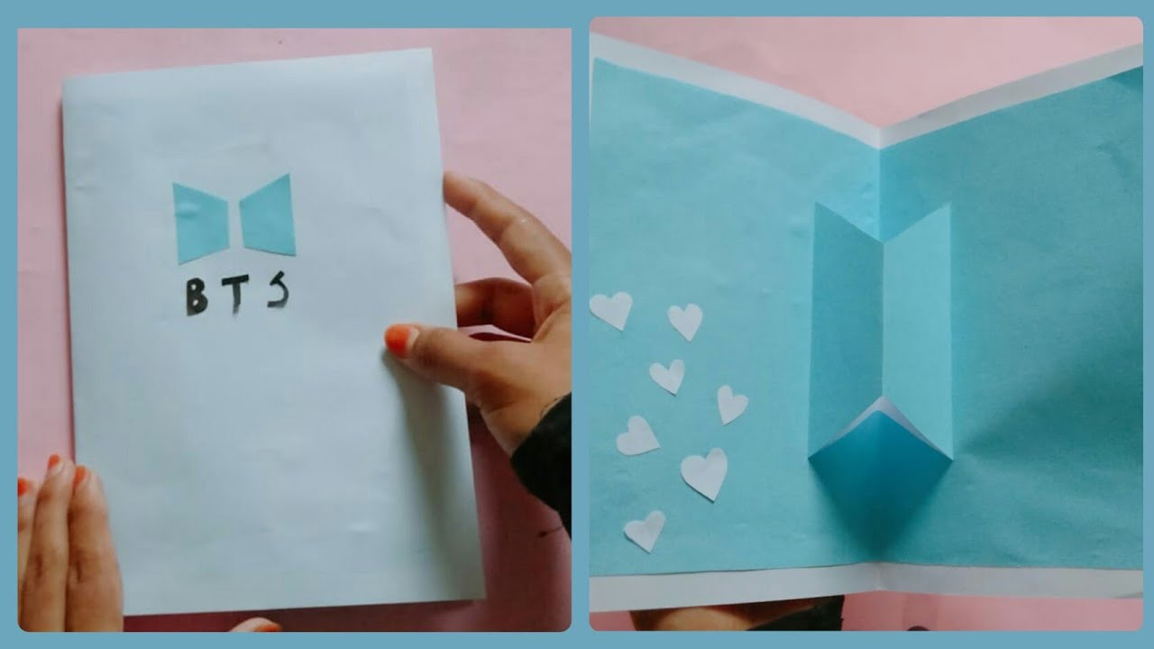 How To Make Diy BTS Card || Diy BTS Card || - YouTube