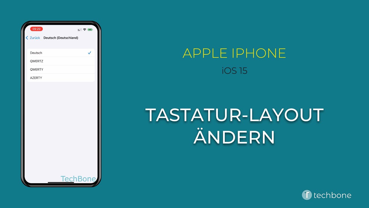 Tastatur-Layout ändern - Apple iPhone [iOS 15] - YouTube