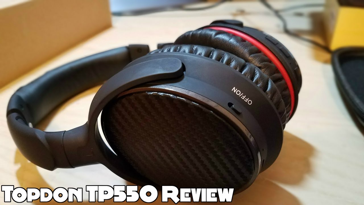 Topdon TP550 Lightweight Wireless Bluetooth Headphone Unboxing And ...