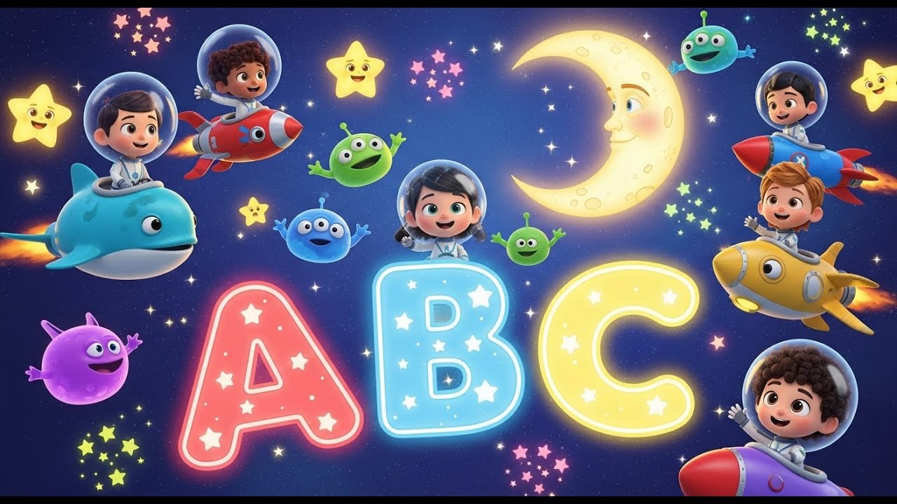 ABC Journey to the Moon | Kids Song and Nursery Rhyme - YouTube