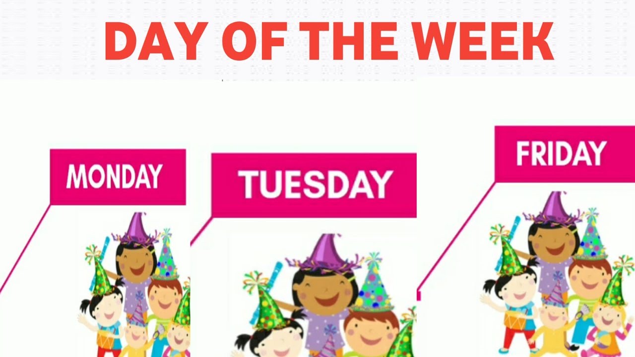 Week name in english - YouTube