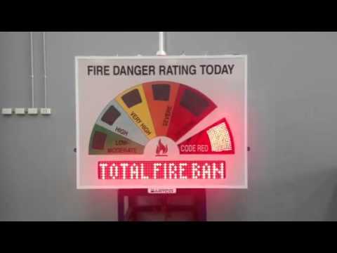 Bartco Fire Danger Rating Sign - YouTube